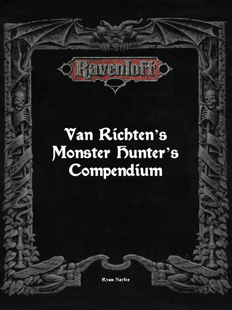 Van Richten's Monster Hunter's Compendium - Pathfinder | PDF | Vampires