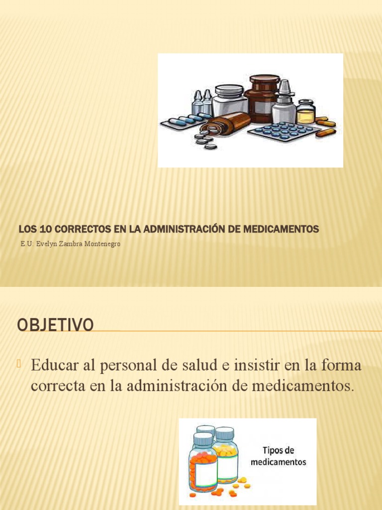 Los 10 Correctos en La Administración de Medicamentos Eve | Descargar ...