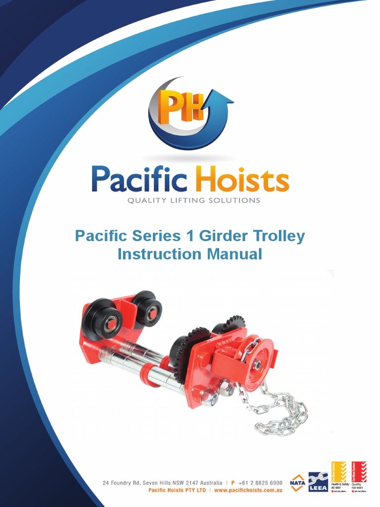 Pacific Series 1 Girder Trolleys - Instruction Manual | PDF | Tram