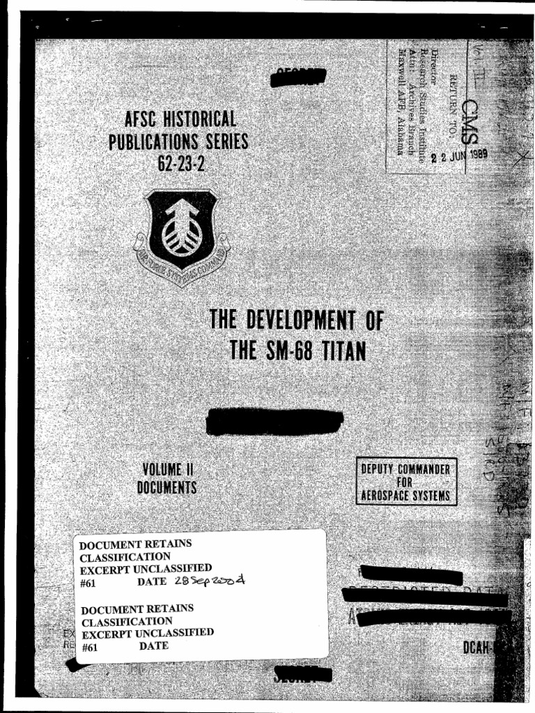 The Development of The SM-68 Titan: Volume II | PDF