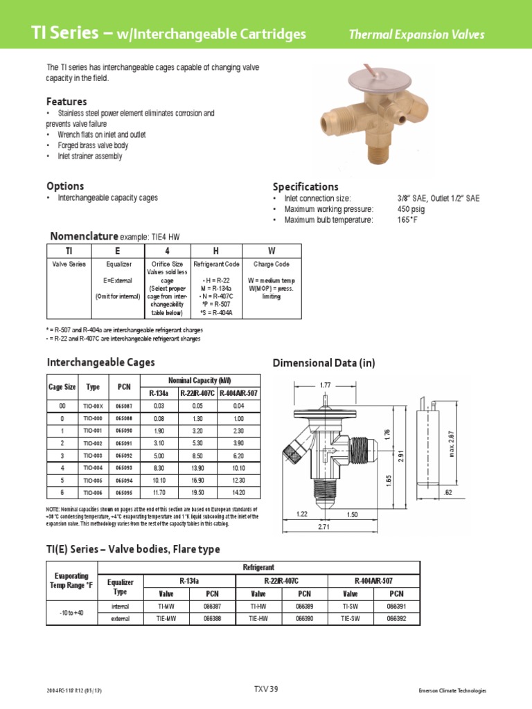 TI Expansion Valve | PDF | Continuum Mechanics | Home Appliance