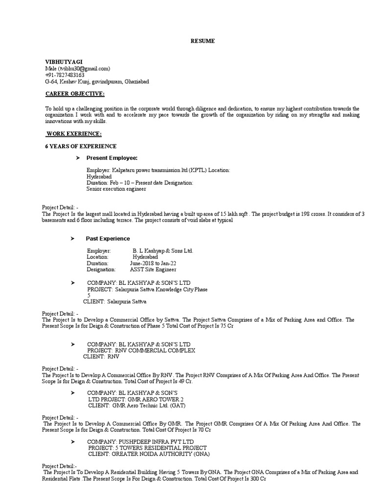 Vibhu CV New 2 | PDF