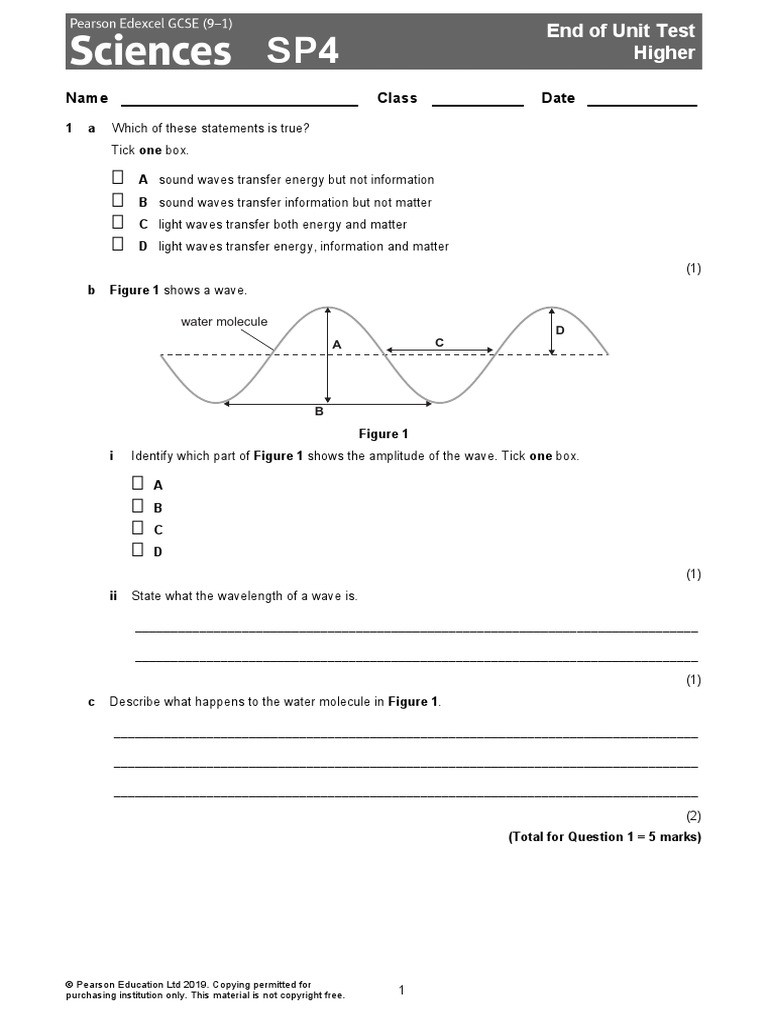 SP4 Higher | PDF | Waves | Frequency