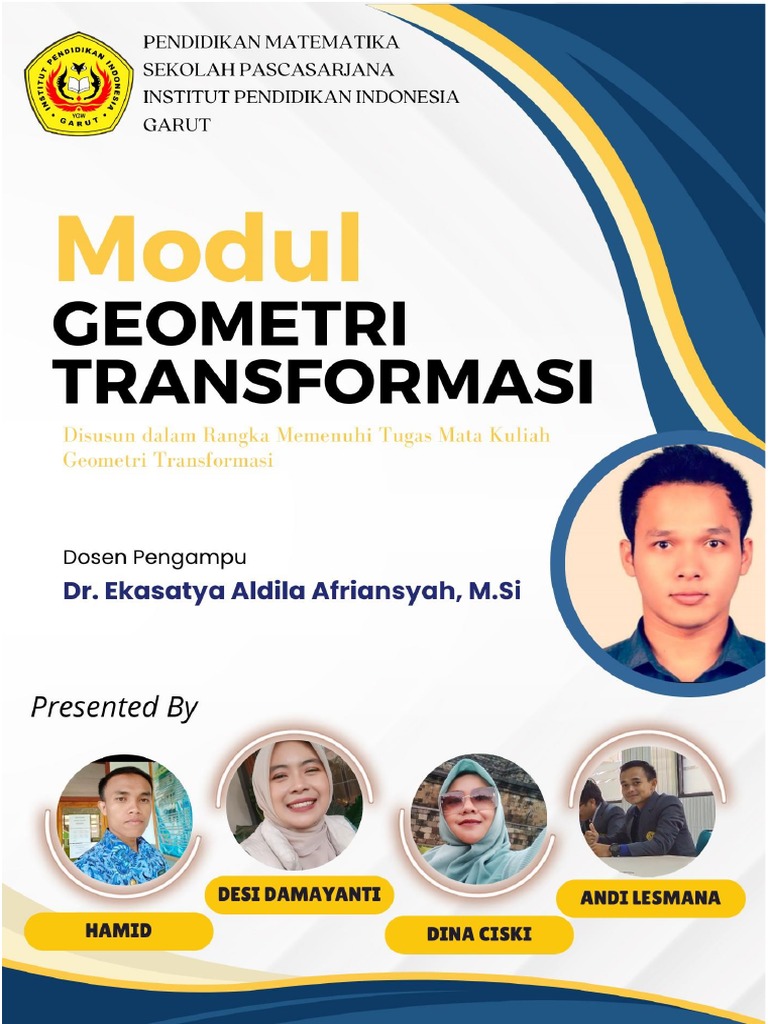 Modul Geometri Transformasi Kel 2 | PDF | Metode & Bahan Ajar | Seni