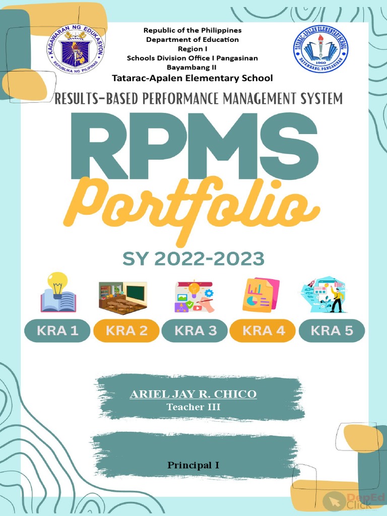 E-Rpms Portfolio (Design 3) - Depedclick | PDF | Learning | Curriculum