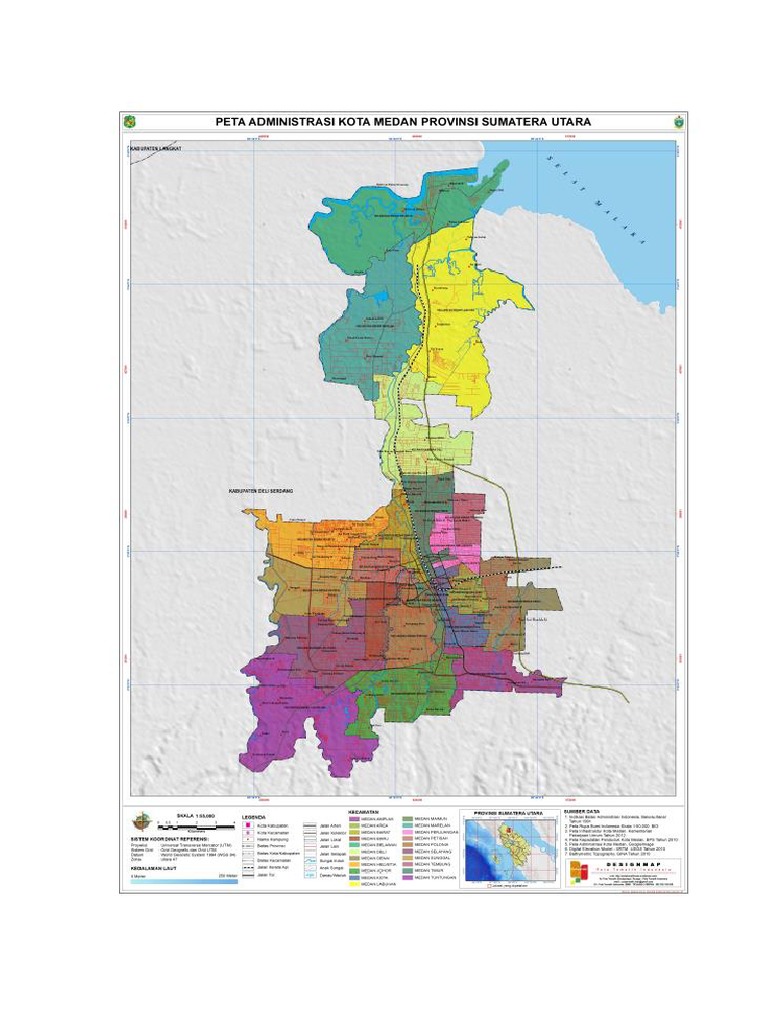 Peta Administrasi Kota Medan | PDF