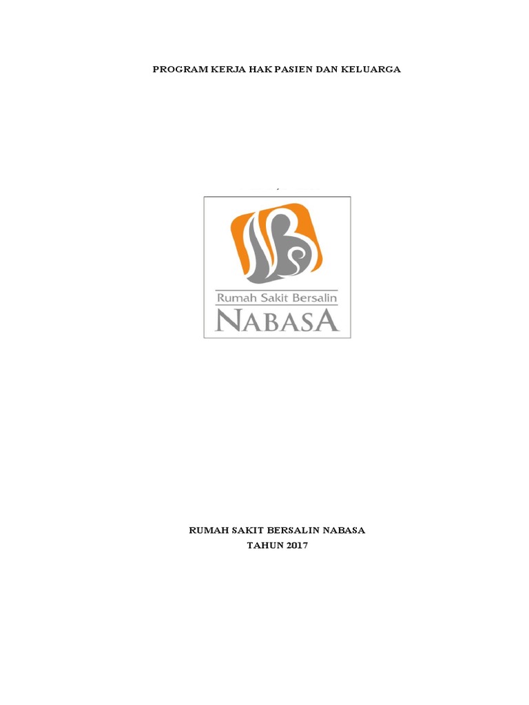 Program Kerja Hak Pasien RSB Nabasa | PDF | Pengelolaan Keuangan & Uang