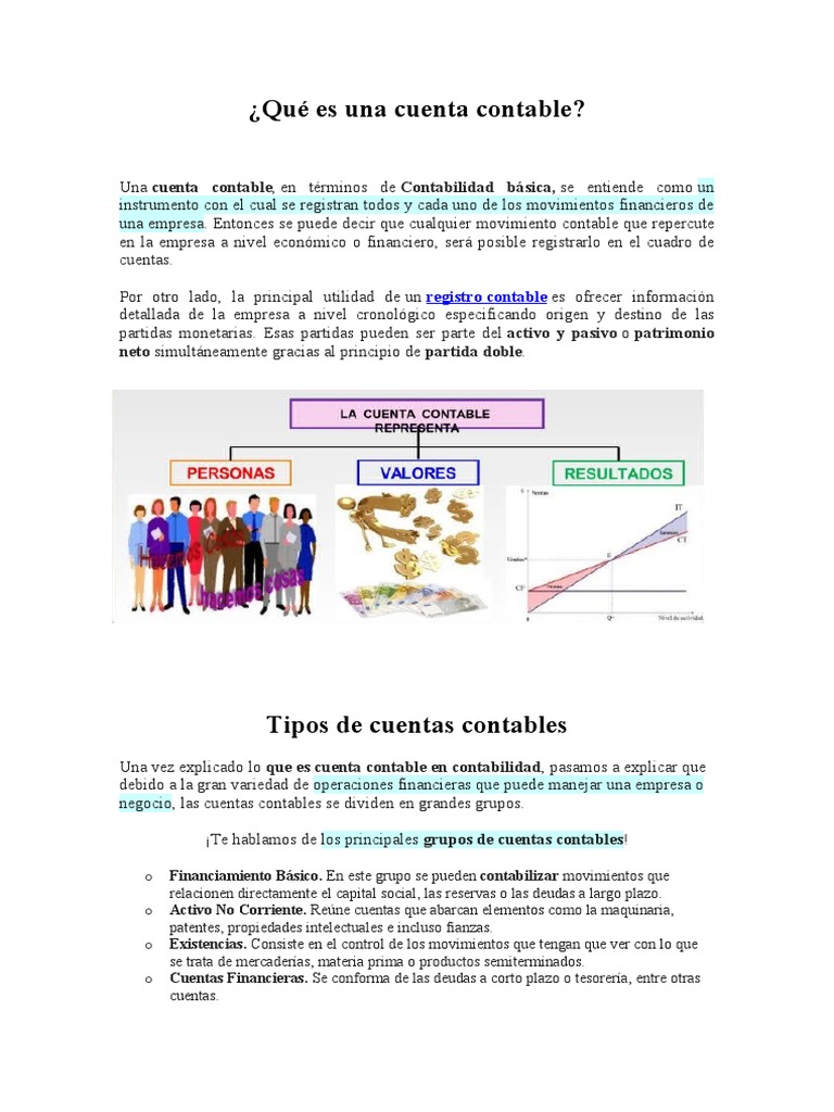Cuenta Contable | PDF | Finanzas y dinero