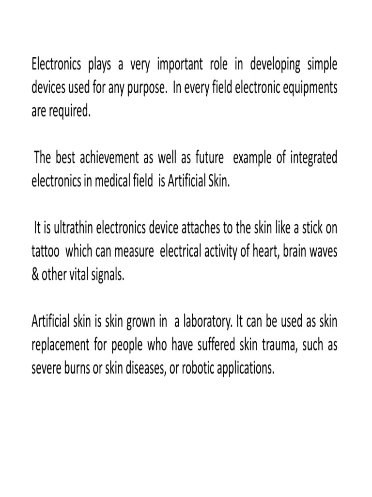 E Skin | PDF | Materials | Physical Sciences