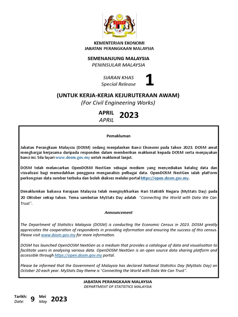 Siaran Khas 1 (SM) April 2023 | PDF