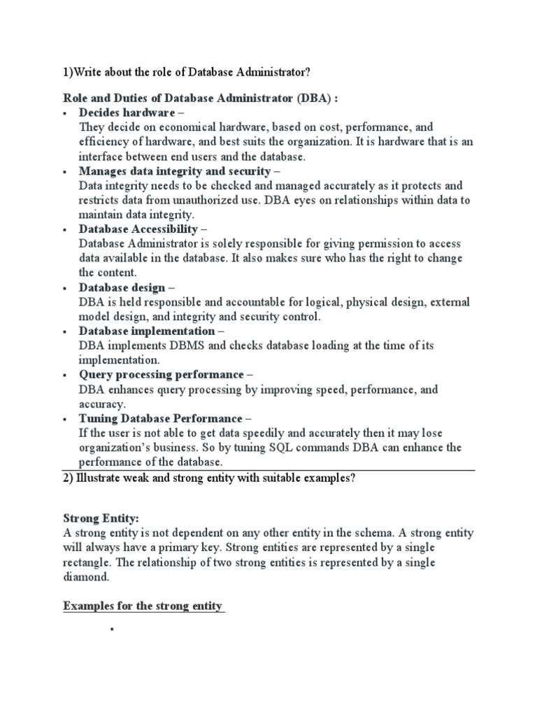 DBMS Answers Question Bank Ch01 PDF | PDF | Databases | Computer File