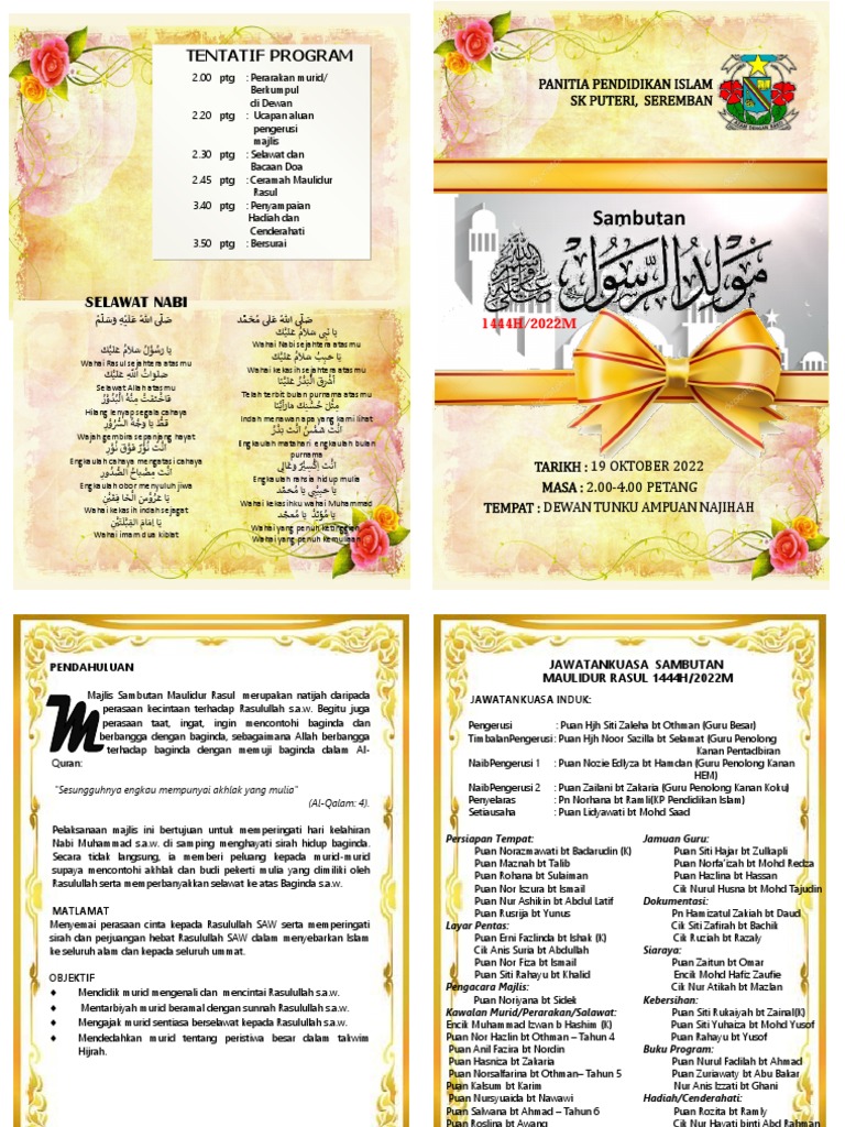 Buku Program Maulidur Rasul 2022 | PDF