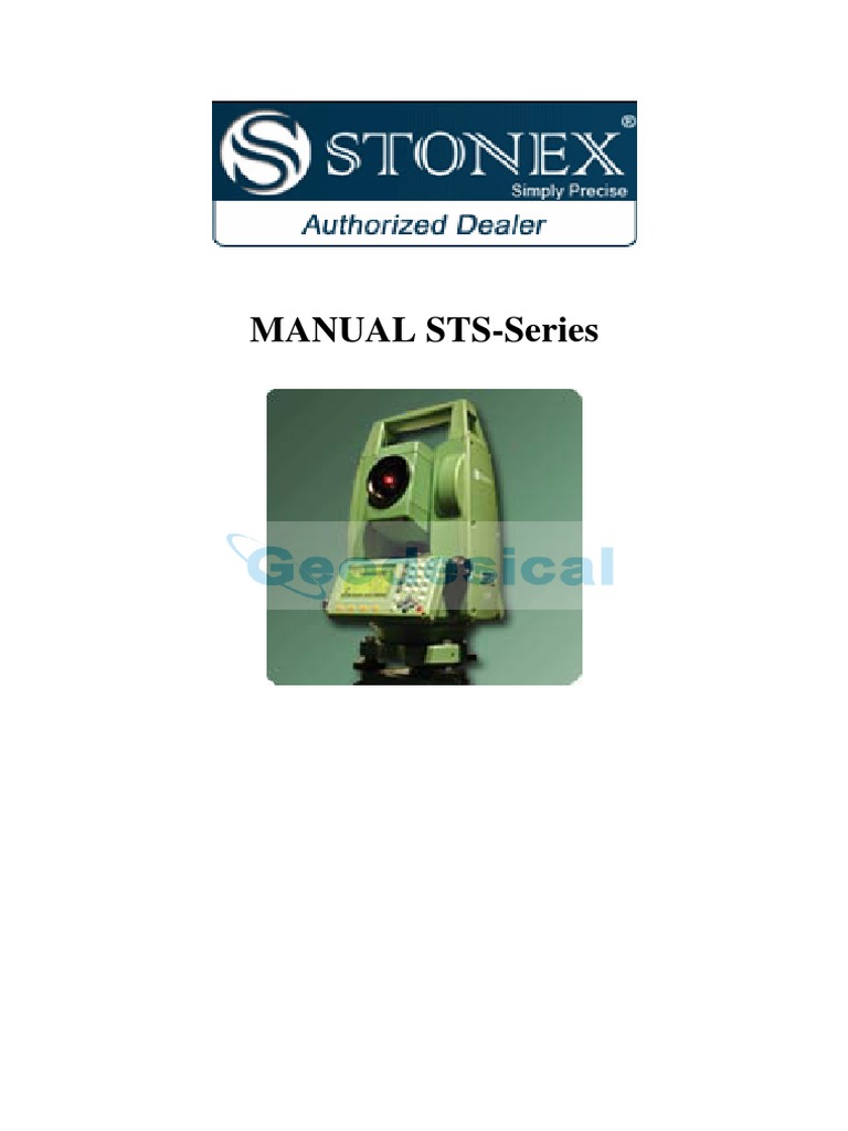 Stonex Manual Estacion Total Serie Sts R Es | PDF | Cargador de batería ...