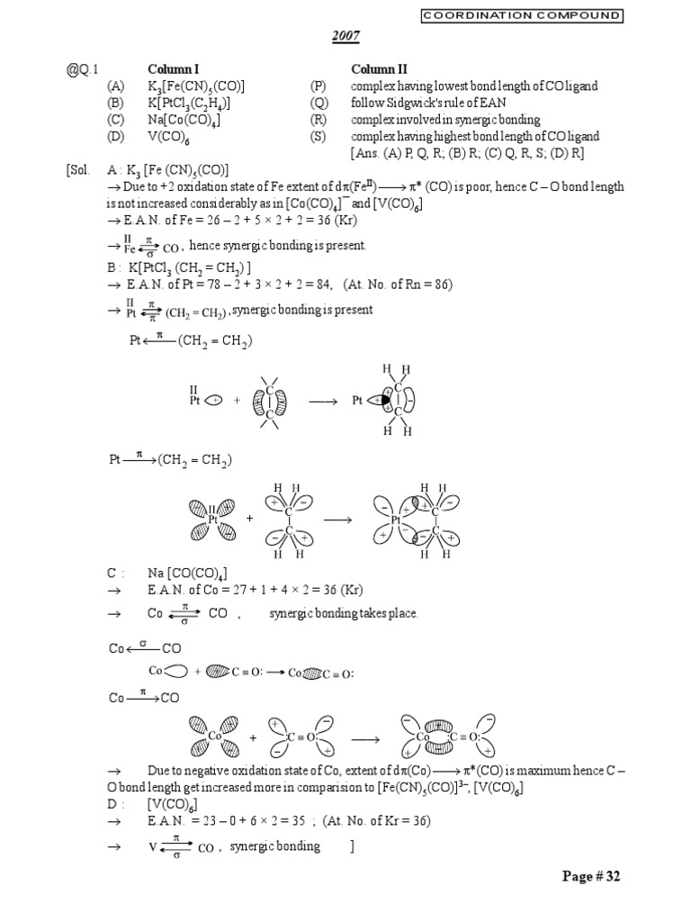 Coordination Compound-2 | PDF | Coordination Complex | Ligand