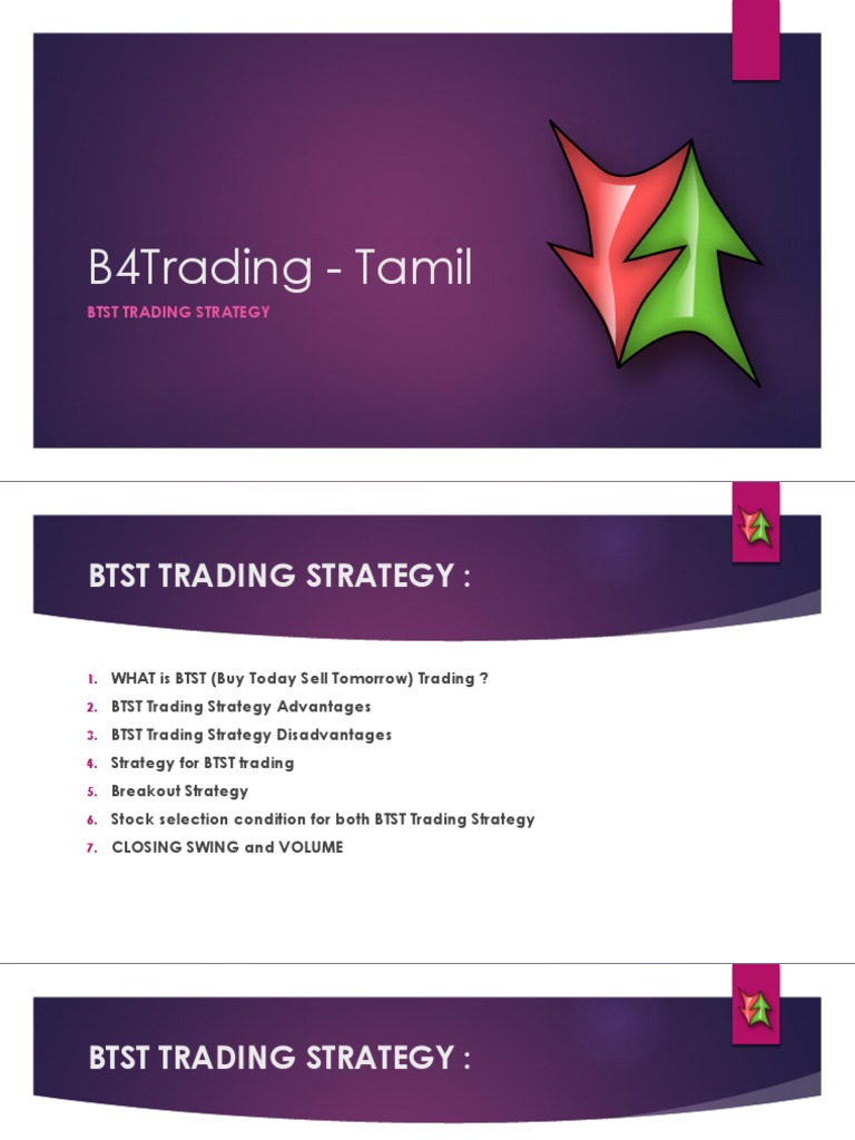 BTST Trading Strategy Explained | PDF | Day Trading | Economic Sectors