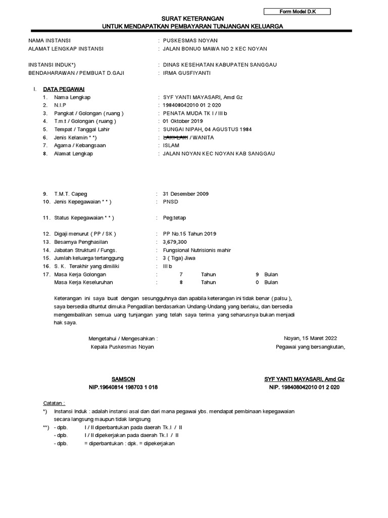 Blanko KP4 Terbaru-YANTI | PDF