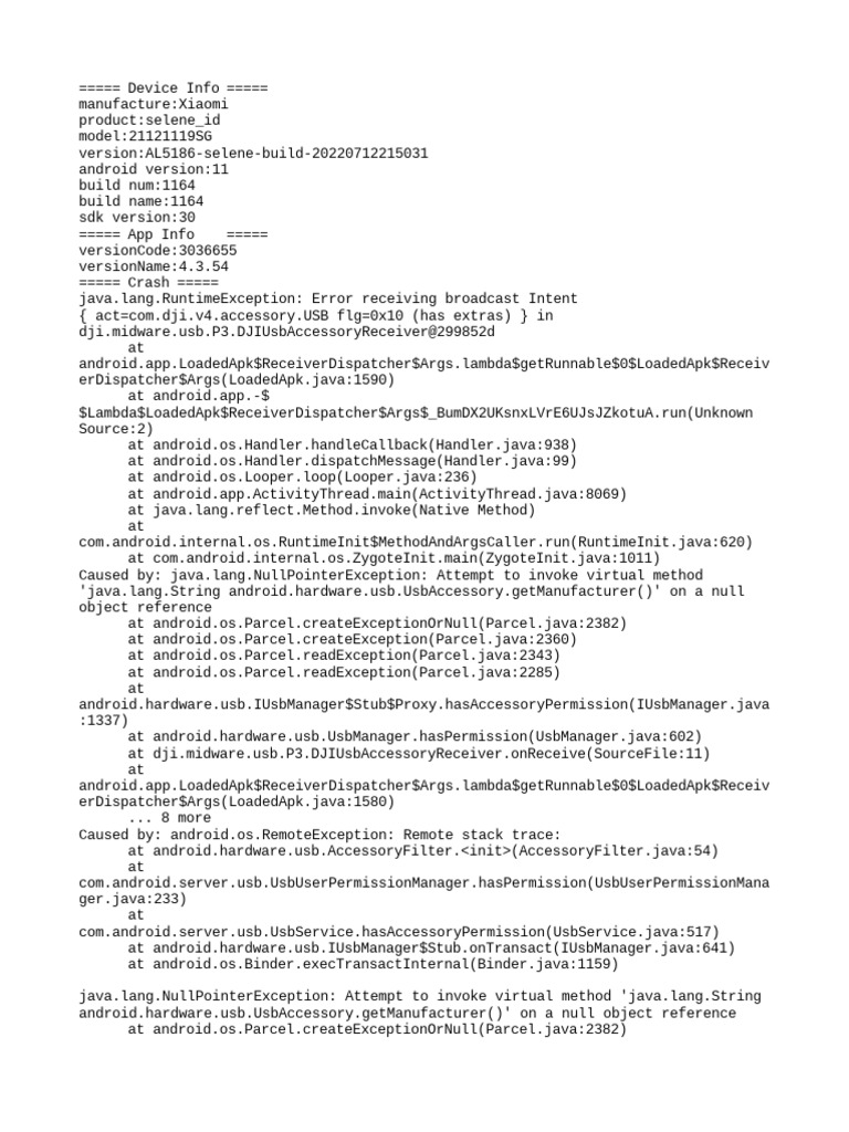 Crash 2023 05 05 11 01 32 | PDF | Java (Programming Language) | Android (Operating System)