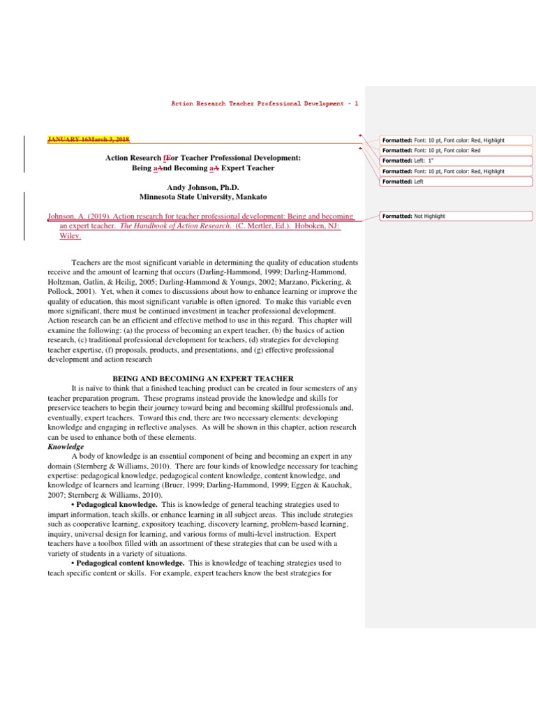 12 - Andrew Johnson - ACTION RESEARCH DECEMBER 6 201920191206-80207-1rxm1ep 1 | PDF | Learning ...