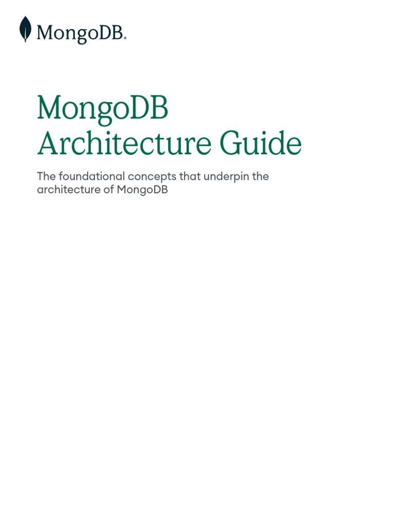 MongoDB Architecture Guide | PDF | Mongo Db | Databases