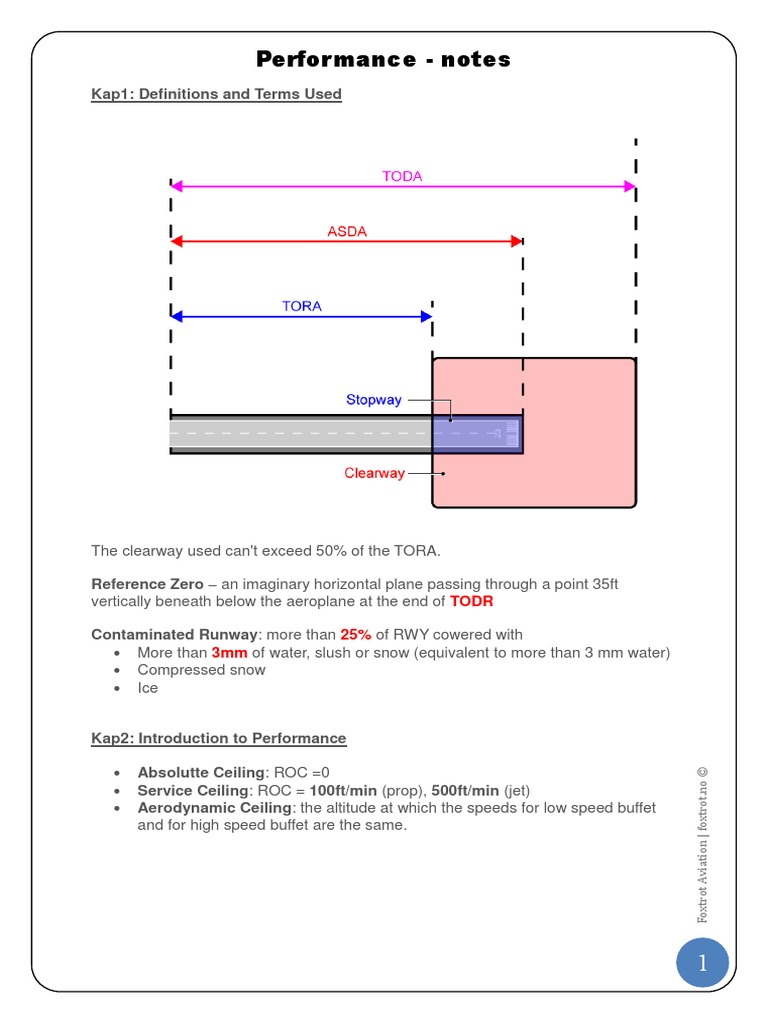 Foxtrot Notes Performance Pdf Thrust Drag Physics