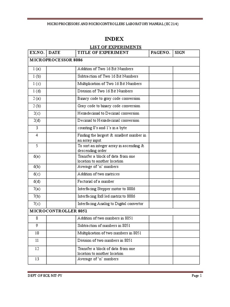 MPMC Record | PDF | Assembly Language | Computer Hardware