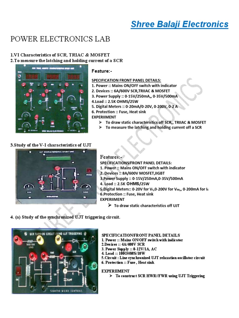 Power Electronics Lab Manual | Download Free PDF | Power Inverter ...