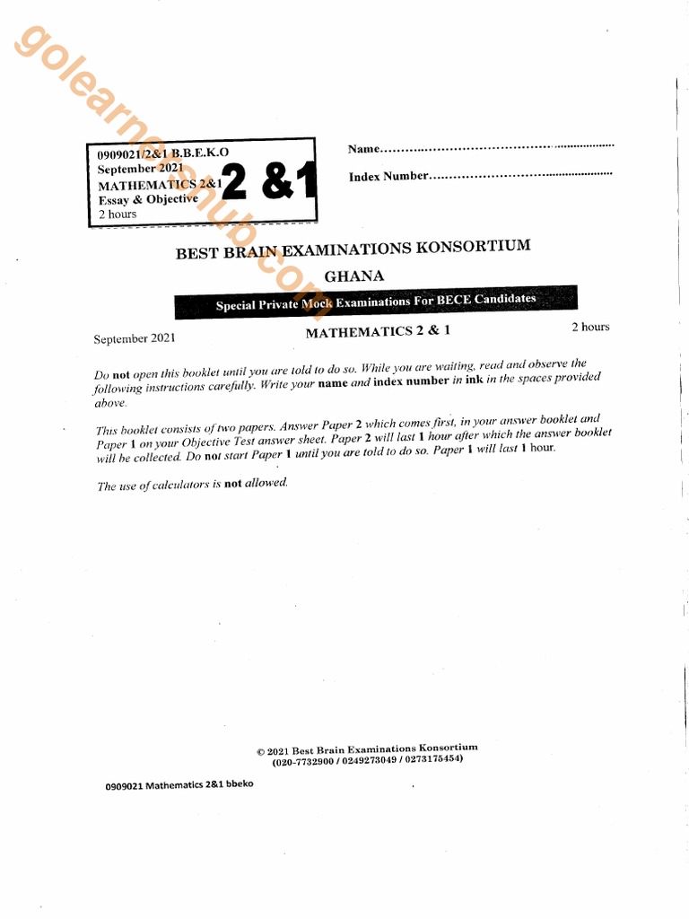 Best Brain Mathematics Exam Guide | PDF | Mathematics | Science