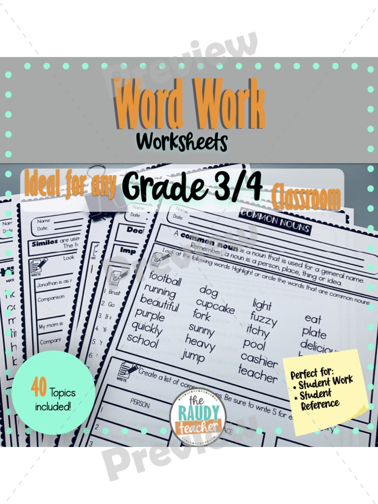 Demo Grade 34 Word Work Worksheets Ontario Curriculum 5696988 | PDF ...