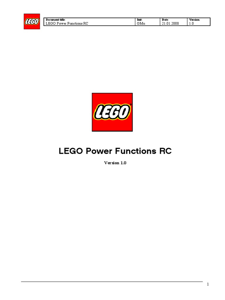 LEGO Power Functions RC | PDF | Computer Engineering | Computing
