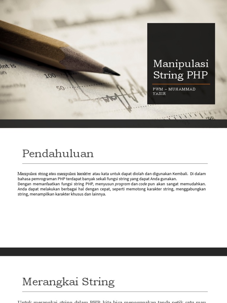 Manipulasi String PHP | PDF