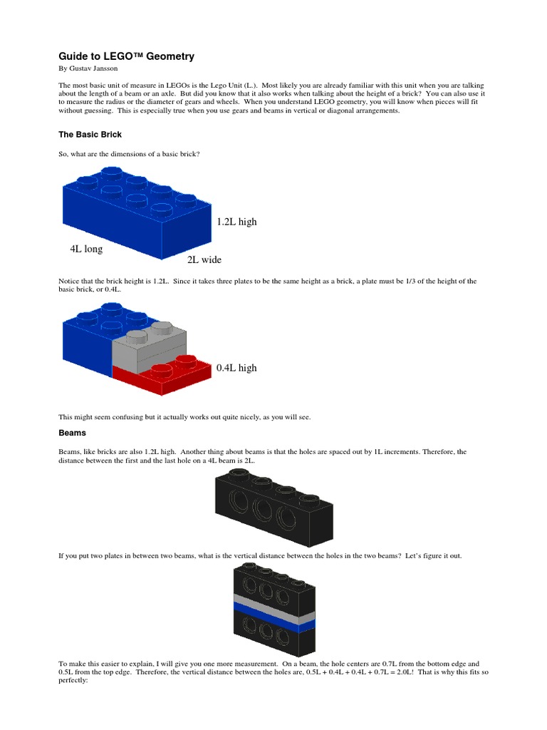 16 - Guide To Lego Geometry | PDF | Gear