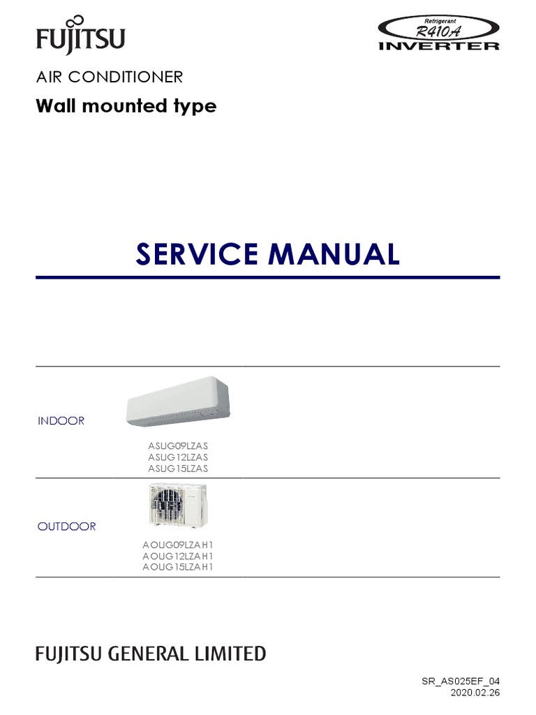 Fujitsu LZAS Service Manual | PDF | Electrical Engineering | Physical ...