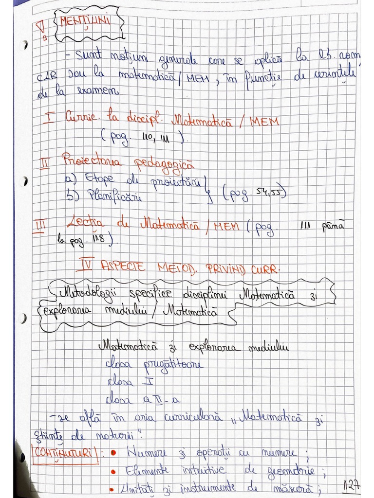 Metodica Titularizare Invatatori Matematica | PDF