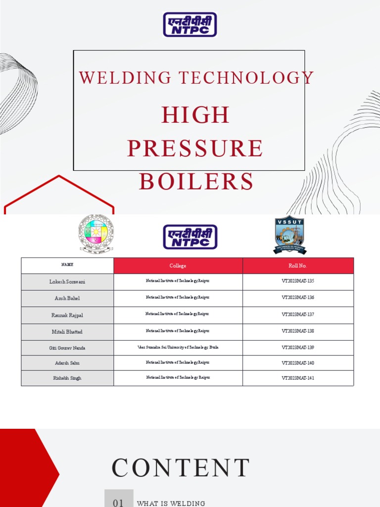 Welding Technology in High Pressure Boilers Final | PDF | Boiler | Construction
