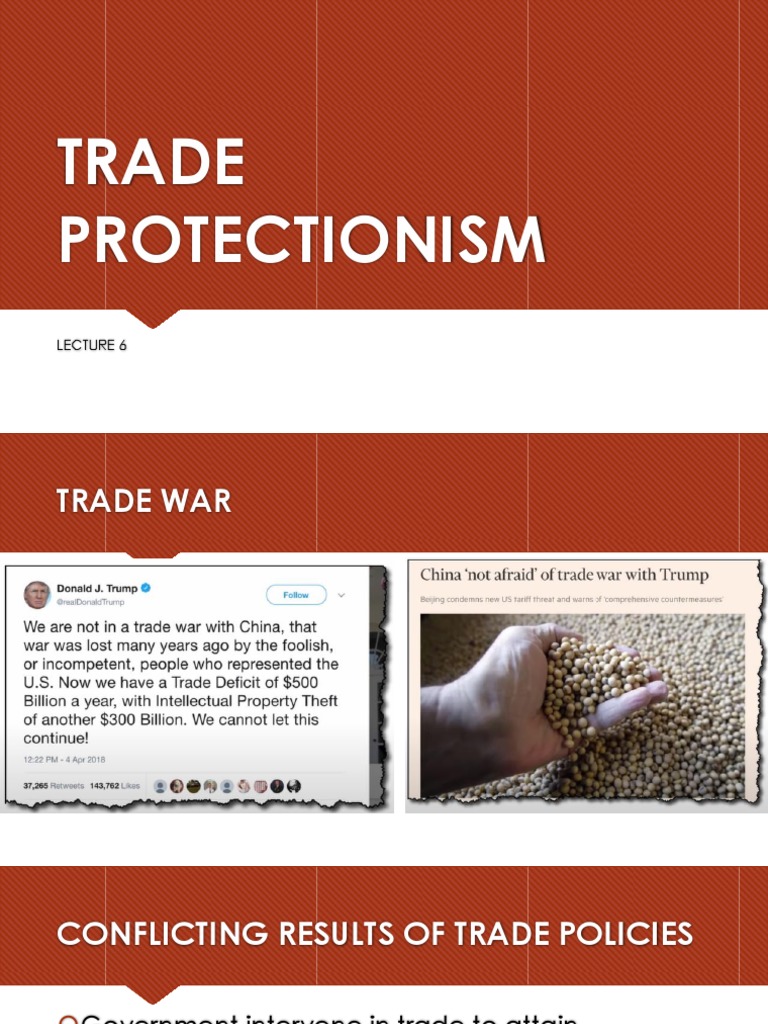 LECTURE 6 Trade Protectionism | PDF | Non Tariff Barriers To Trade ...