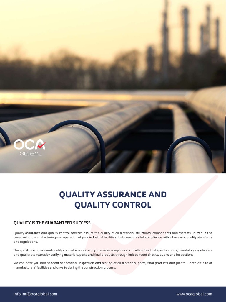 Qa-Qc | PDF | Quality Assurance | Verification And Validation