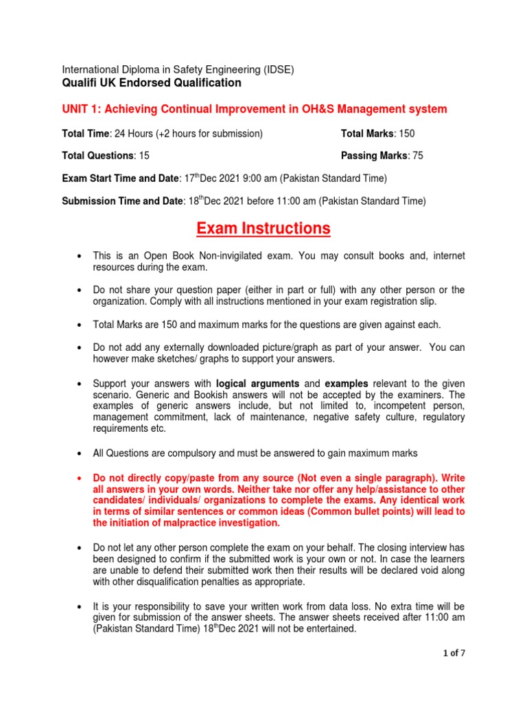 Question Paper Unit 1 For 17th Dec 2021 Exam | Download Free PDF ...