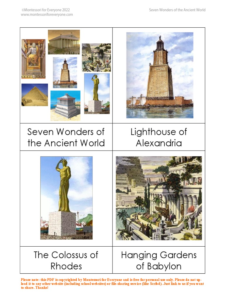 Seven Wonders of Ancient World | PDF | Classical Antiquity