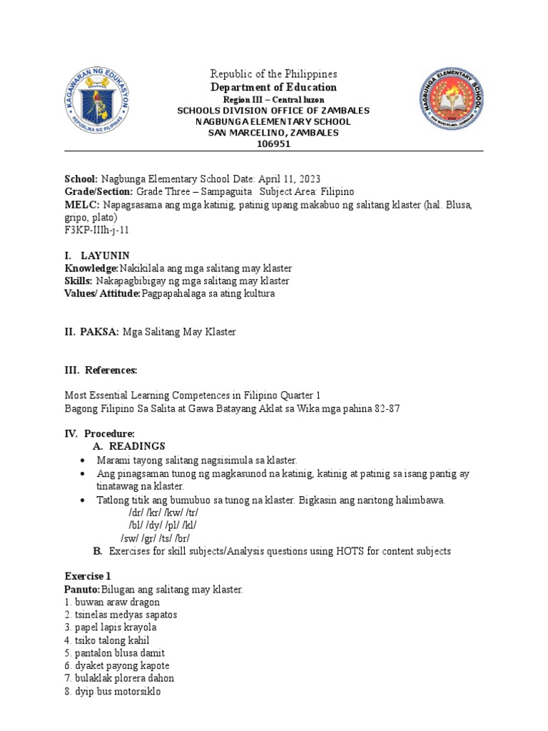 Cot Filipino2023 | PDF