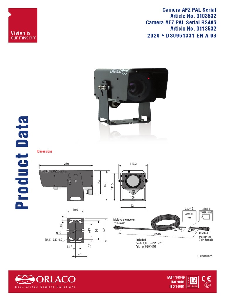 DS0961331-0103532 Camera AFZ PAL Serial EN A03 | PDF | Digital Zoom ...