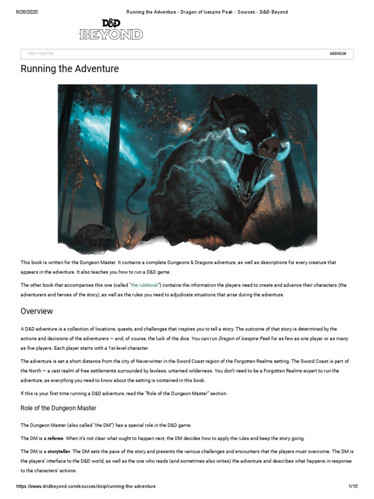 Running the Adventure: Axeholm Guide | PDF | Dungeons & Dragons | Dwarf ...
