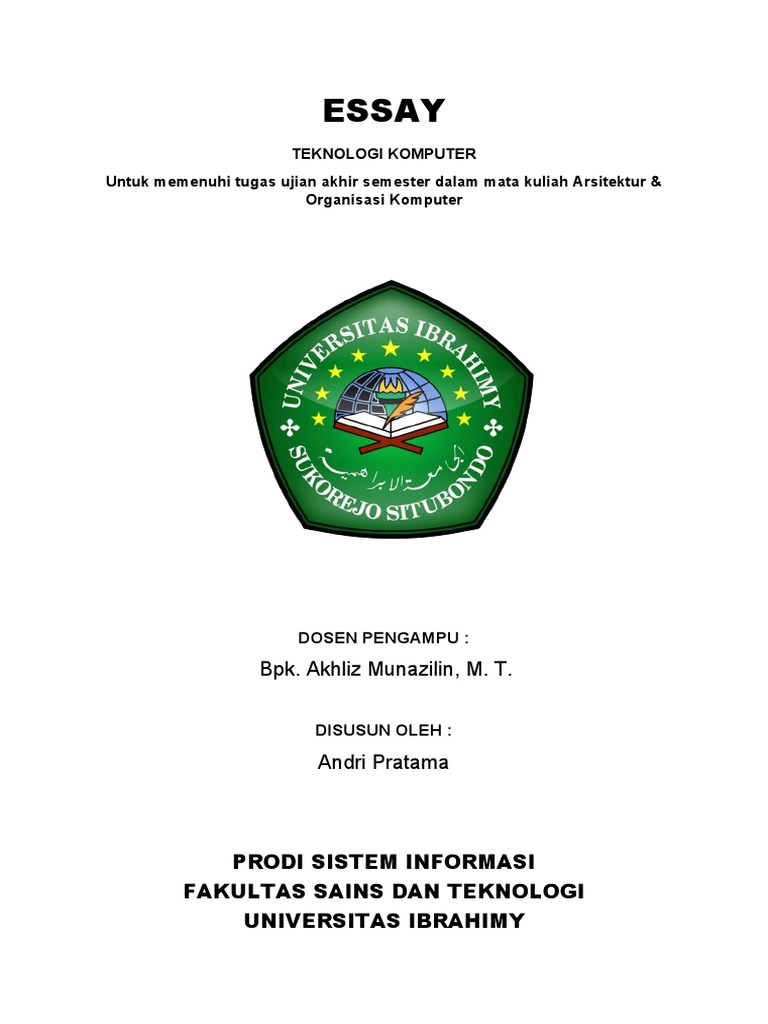 Essay Uas | PDF | Komputer