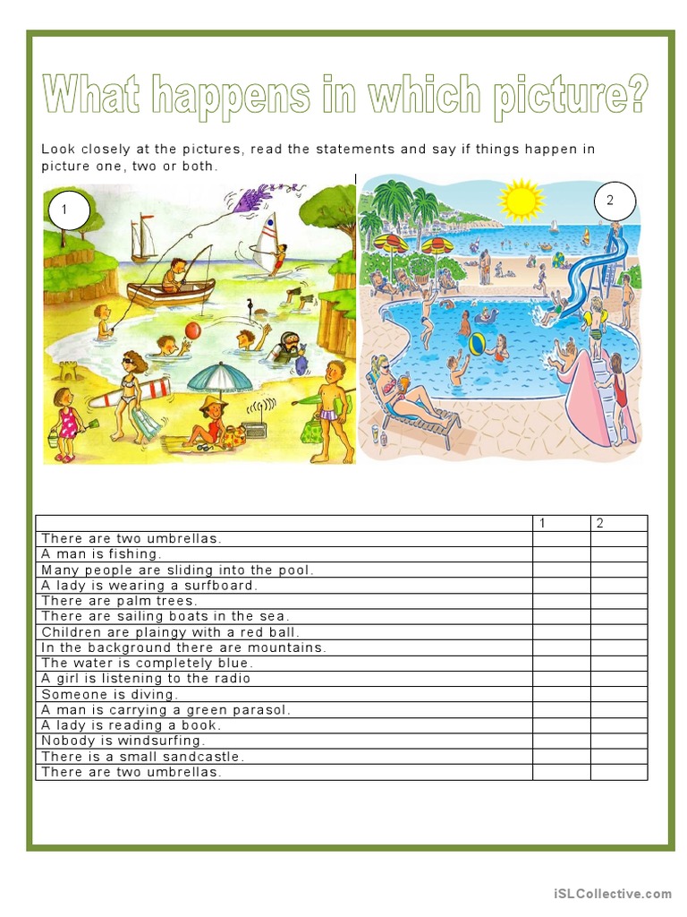 Picture Description - Beach | PDF