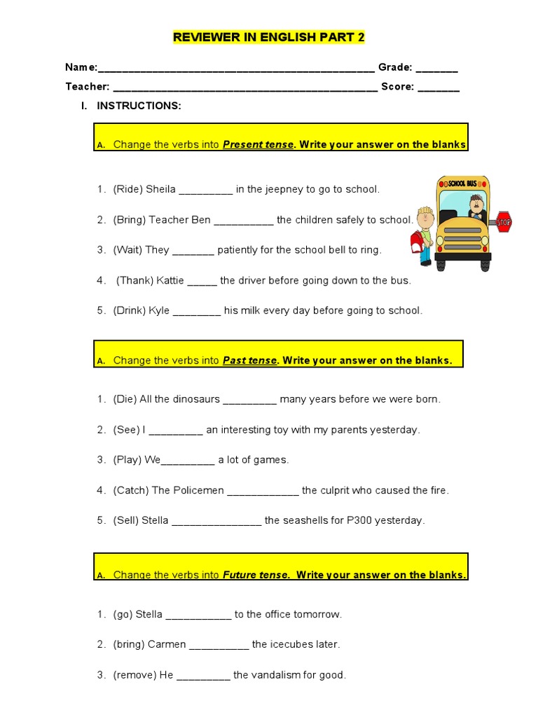 Grade 2 Exam Draft 2 | PDF | Linguistics | Grammar