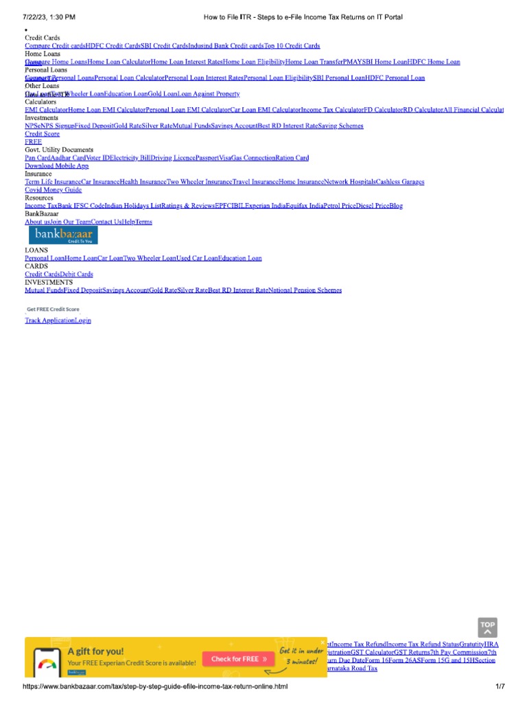 How To File ITR (Update) | PDF How To File ITR (Update) | PDF