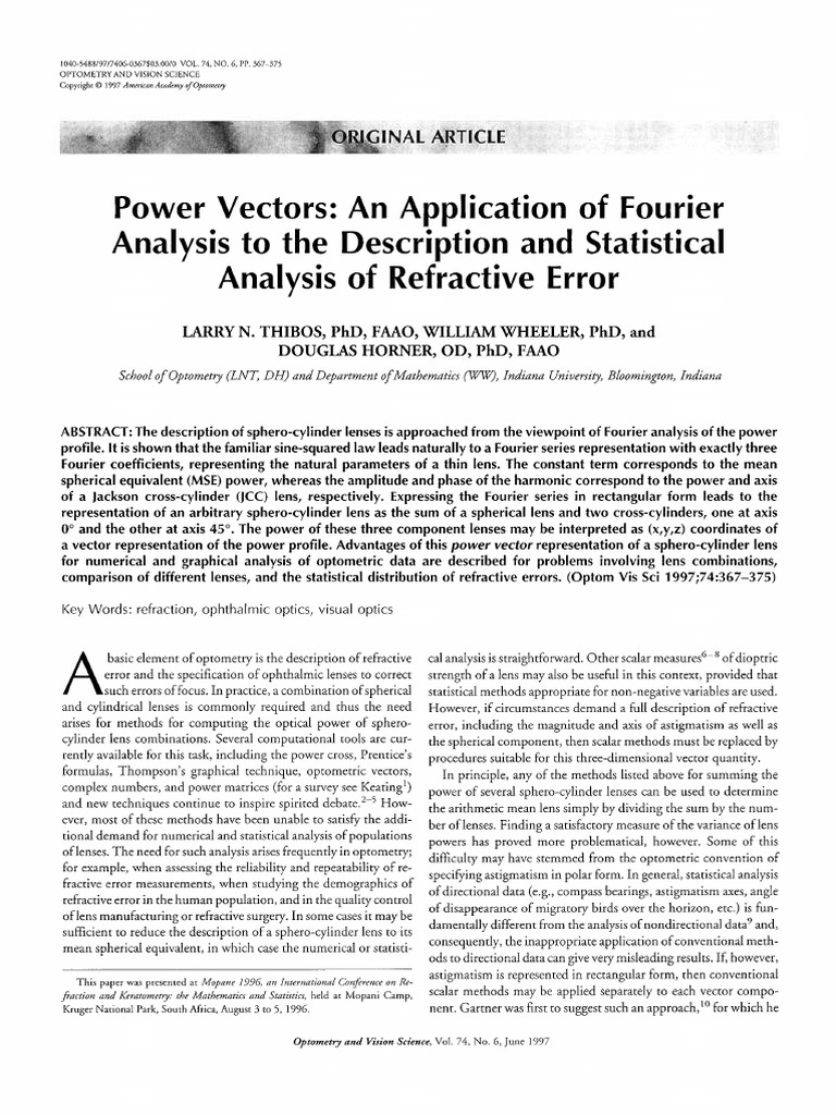 Thibos 1997 | PDF