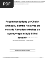 De La Précellence Du Mois de Chaaban | PDF | Ahl al-bayt | Allah