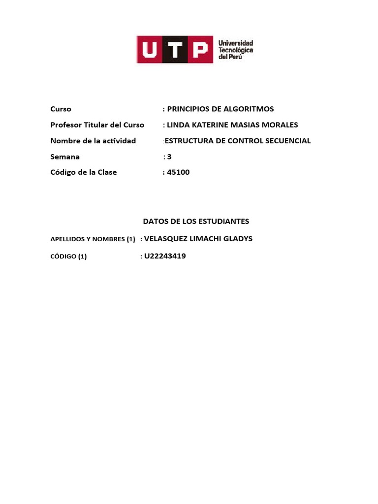 Principios de Algoritmos s03 | PDF | Informática | Ciencias de la ... Principios de Algoritmos s03 | PDF | Informática | Ciencias de la ...