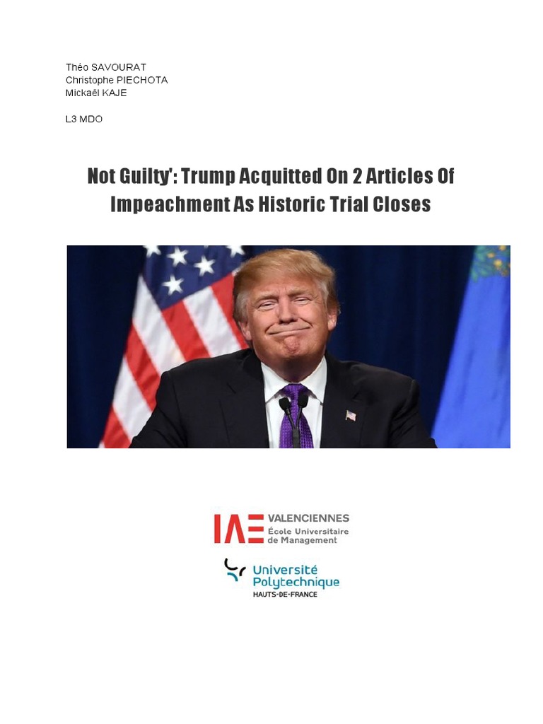 Dossier Impeachment Anglais | PDF | Impeachment | Presidents Of The ... Dossier Impeachment Anglais | PDF | Impeachment | Presidents Of The ...
