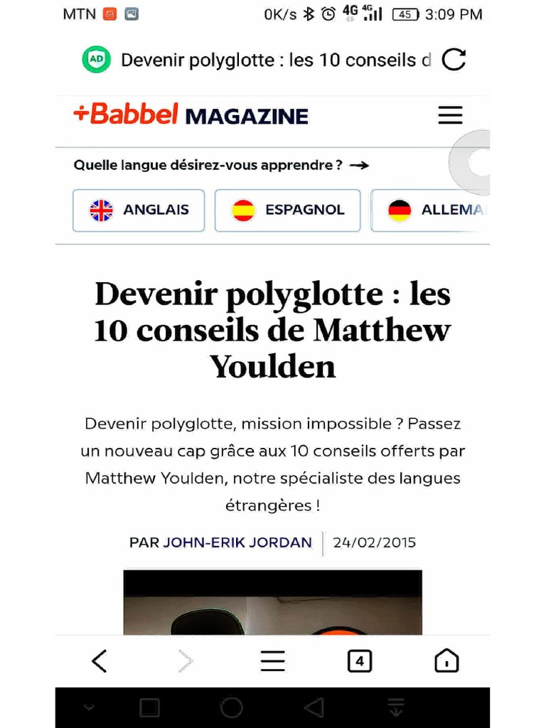 les conseils de Matthew Youlden pour devenir polyglotte | PDF